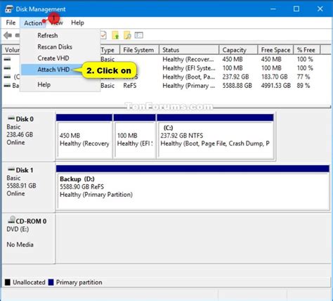 mount or unmount vhd or vhdx file in windows 10 tutorials
