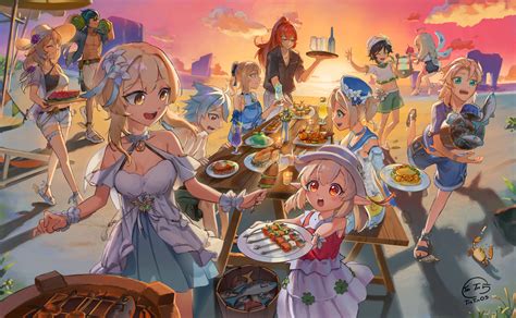 Lisa Genshin Impact Anime Girls K Klee Genshin Impact Mona Genshin Impact Genshin