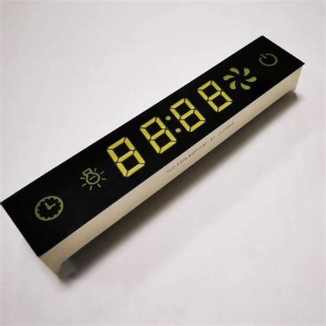 Ultra White Red Custom Digit Segment LED Display Module For Kitchen Hood Control