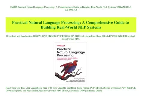 ppt [pdf] practical natural language processing a comprehensive guide to building real world