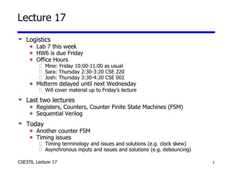 ppt lecture 17 powerpoint presentation free download id 9487043