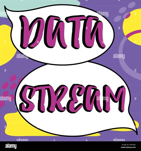 Conceptual Caption Data Stream Internet Concept Sequence Of Digitally Encoded Coherent Signals