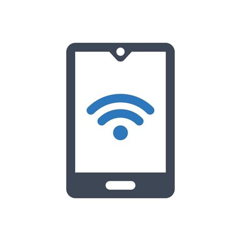 Premium Vector Mobile Wireless Network Icon Vector