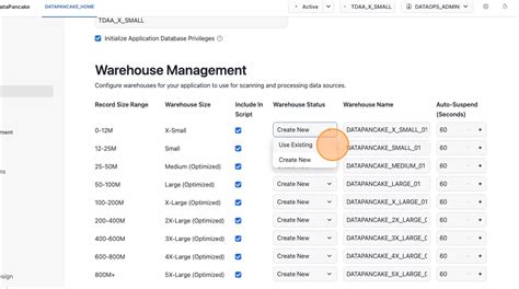How To Configure Available Warehouses In Datapancake Datapancake™
