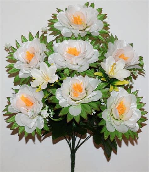 Искусственные цветы Роза камелия с лилией не прес R 1618 ИСКУССТВЕННЫЕ ЦВЕТЫ ПИОН