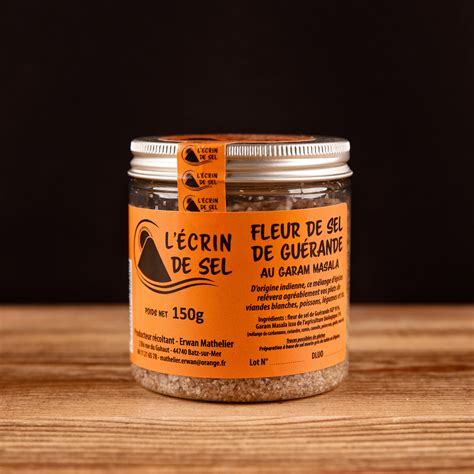 Fleur De Sel De Guérande Au Garam Masala Bio LÉcrin De Sel