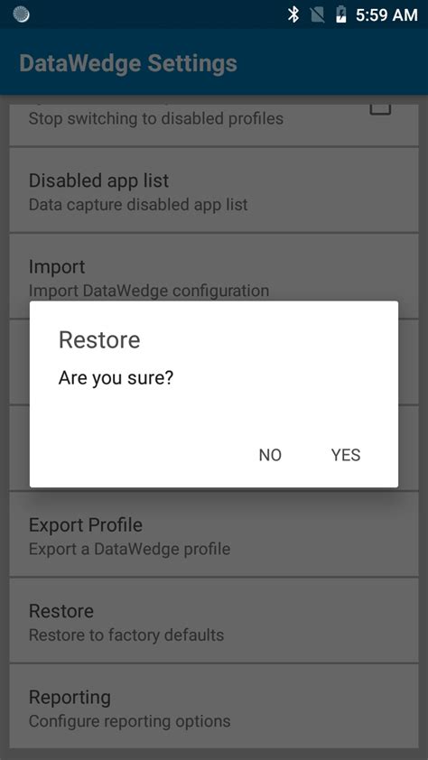 Datawedge Settings Zebra Technologies Techdocs