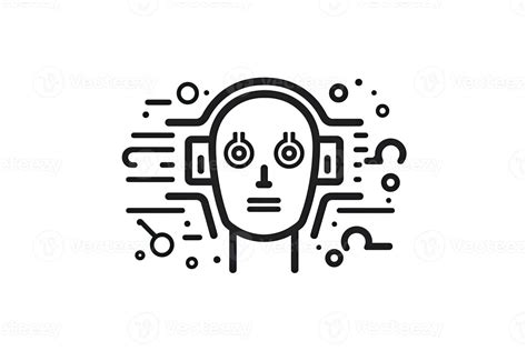 ai robot thin line icon creative simple design from artificial intelligence icons collection ai
