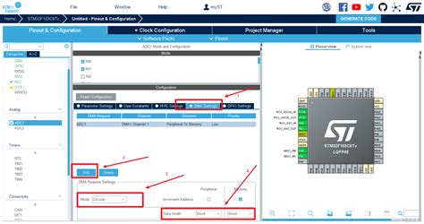 Stm32 Hal库 Adc采集 Dma中断采集 平均值滤波 Stm32cubemx开发 Hal库开发系列 主控stm32f103c8t6