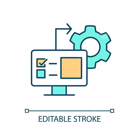 Automatización De Procesos De Negocio Icono De Color Rgb Arte De Software Vector Png Dibujos