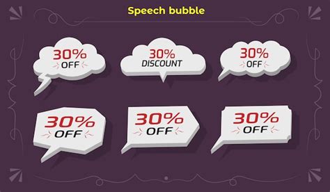 Premium Vector 3d Speech Bubble Set 02 Chat Box Dialogue Text Message Thought Balloon Element Pack