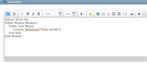 Vbforums Code Tags Vbforums