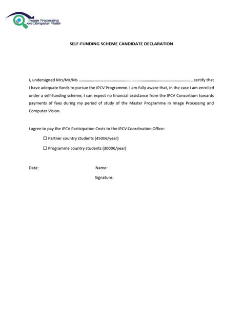 Financial Declaration Pdf