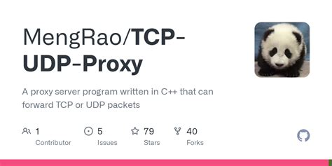 Github Mengraotcp Udp Proxy A Proxy Server Program Written In C That Can Forward Tcp Or