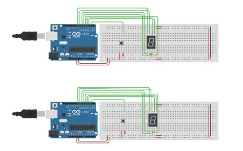 Circuit Design Arduino Section 3 Button Tinkercad