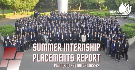 institute of rural management anand irma on linkedin irma summerinternship2023
