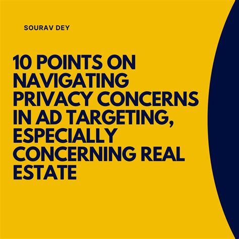 Sourav Dey On Linkedin 10 Points On Navigating Privacy Concerns In Ad Targeting Especially