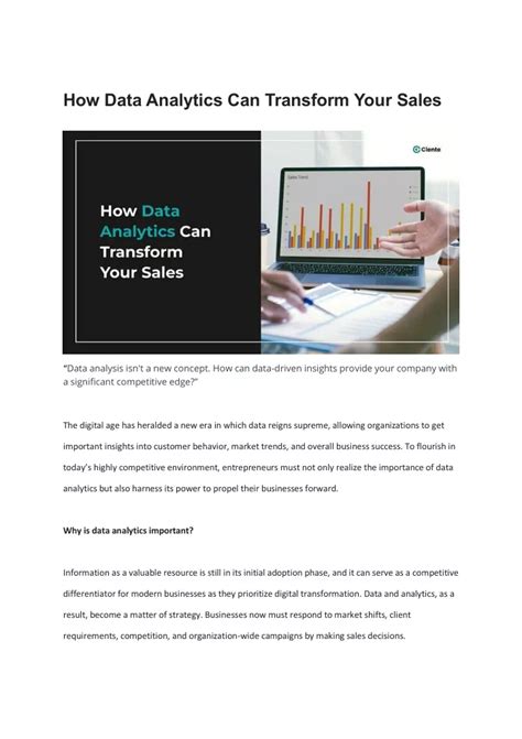 Ppt How Data Analytics Can Transform Your Sales Powerpoint Presentation Id 12518582
