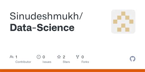 GitHub Sinudeshmukh Data Science