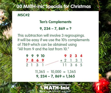 Using The Ten S Complement In Subtraction Math Inic