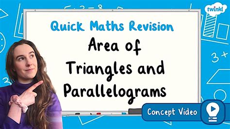 👉 Area Of Triangles And Parallelograms Ks2 Maths Concept Video