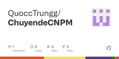 Github Quocctrunggchuyendecnpm