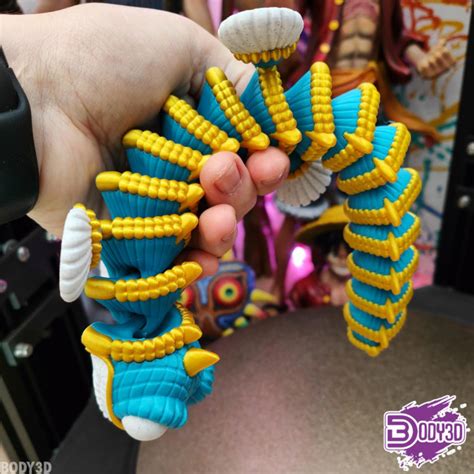 3d Printable Articulated Cute Eel By Body3d