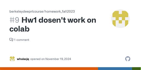 hw1 dosen t work on colab · issue 9 · berkeleydeeprlcourse homework