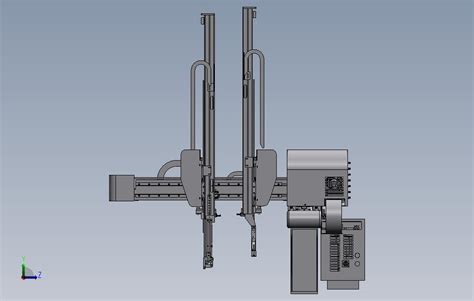 五轴注塑机机械手solidworks 2015模型图纸免费下载 懒石网