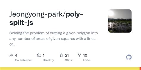 GitHub Jeongyong Park Poly Split Js Solving The Problem Of Cutting A Given Polygon Into Any