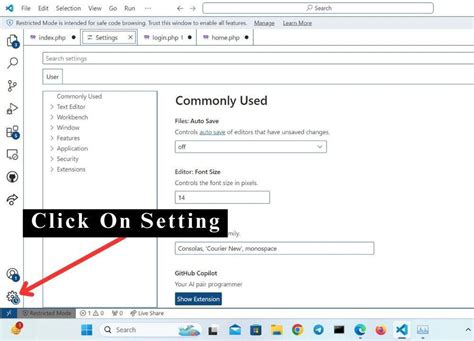how to enable disable sticky scroll in vs code geeksforgeeks