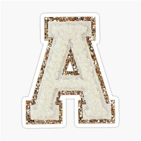 Preppy White Varsity Letter A Sticker For Sale By Ktp100 Preppy Wallpaper Varsity Letter