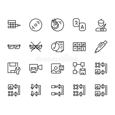 Application Icon Set Stock Illustrations 246 824 Application Icon Set Stock Illustrations
