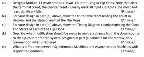 Solved A B C Design A Modulo Asynchronous Chegg