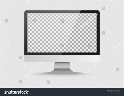 Computer Desktop Blank Screen Flat Isolated Stock Vector Royalty Free 1984337393 Shutterstock