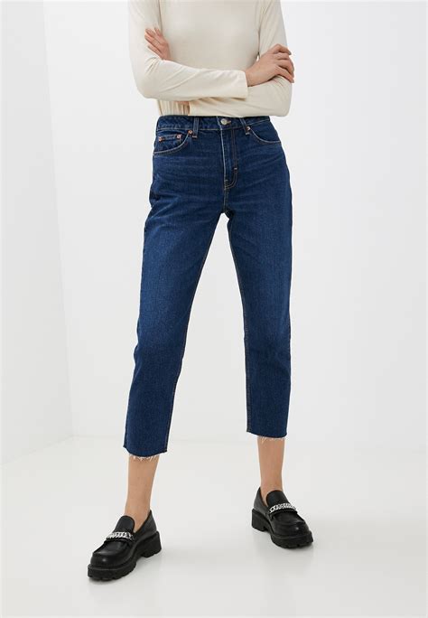 Джинсы Topshop Straight jeans, цвет: синий, RTLAAY711502 — купить в ...