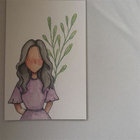 Pin By Jouja On زهور Illustration Art Girl Art Drawings Simple Sketches