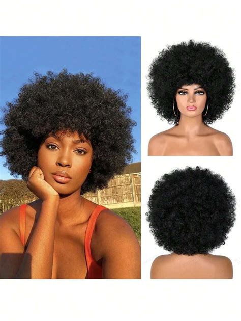 Afro Wig Soft Afro Wig 70s For Women Afro Kinky Curly Hair Wigs With
