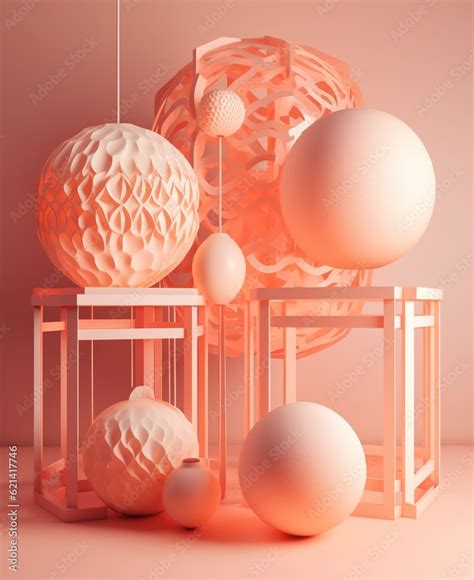 생성형 인공지능으로 만든 다양한 크기의 조명이 케이블에 매달려 있는 다채로운 배경 종이 배경 Ілюстрація Stock Adobe Stock