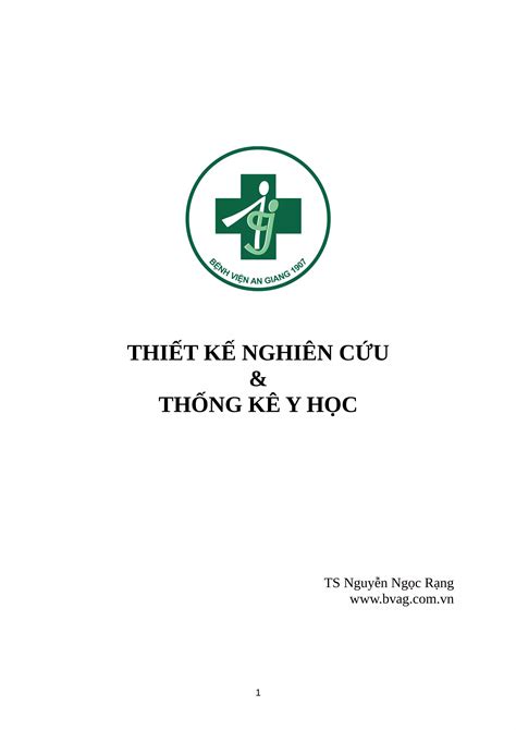 thiẾt kẾ nghiÊn cỨu and thỐng kÊ y hỌc ts nguyễn ngọc rạng 6404195 pdf