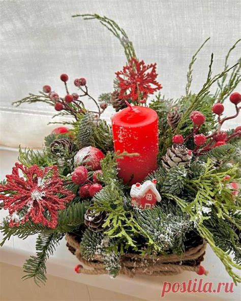 Новогодний декор из свечей 9 идей 58 фото и подробный мастер класс ИД Новый Год встречаем