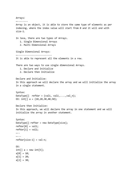 Arrays Pdf Data Type Computer Science