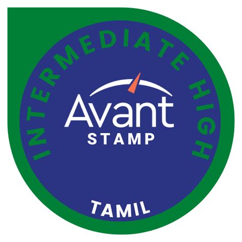 avant tamil proficiency test in speaking and writing intermediate high