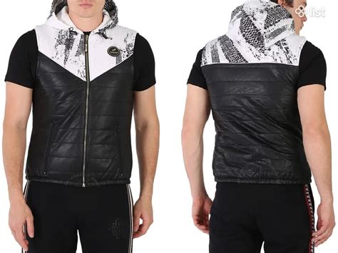 ROBERTO CAVALLI Mens Hooded Vest, Куртка, Жилет, Питон Python, XL Made ...
