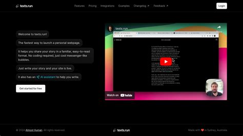 N A Simple Messenger Style Personal Webpage