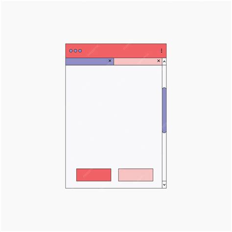Premium Vector Colorful Retro Ui Window Element