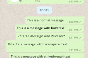 WhatsApp Formatting Archives TechMesto