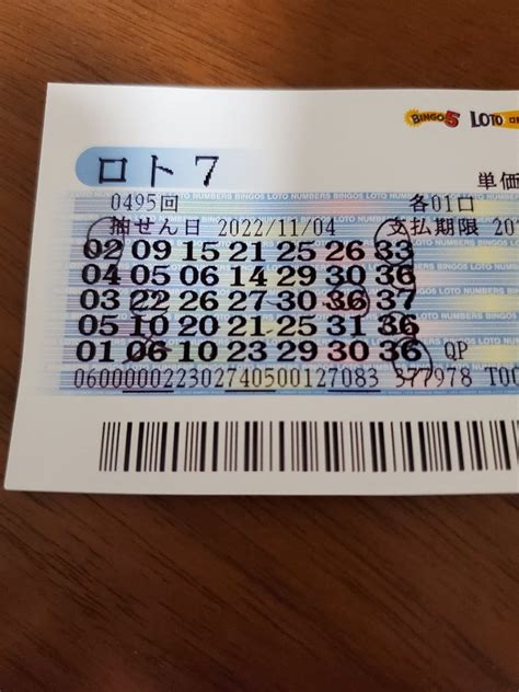宝くじに夢見るサラリーマン1243日目ロト7結果 宝くじに夢見るサラリーマン～エブリデイ宝くじ～ロト6・ロト7・ミニロト・ビンゴ5