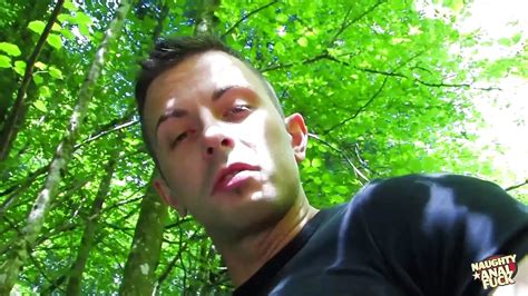 Meeting A Sexy Brunette In The Forest Makes The Guy Motivated For