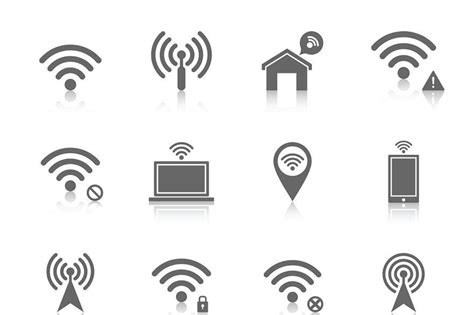 Wifi And Wireless Devices Icons